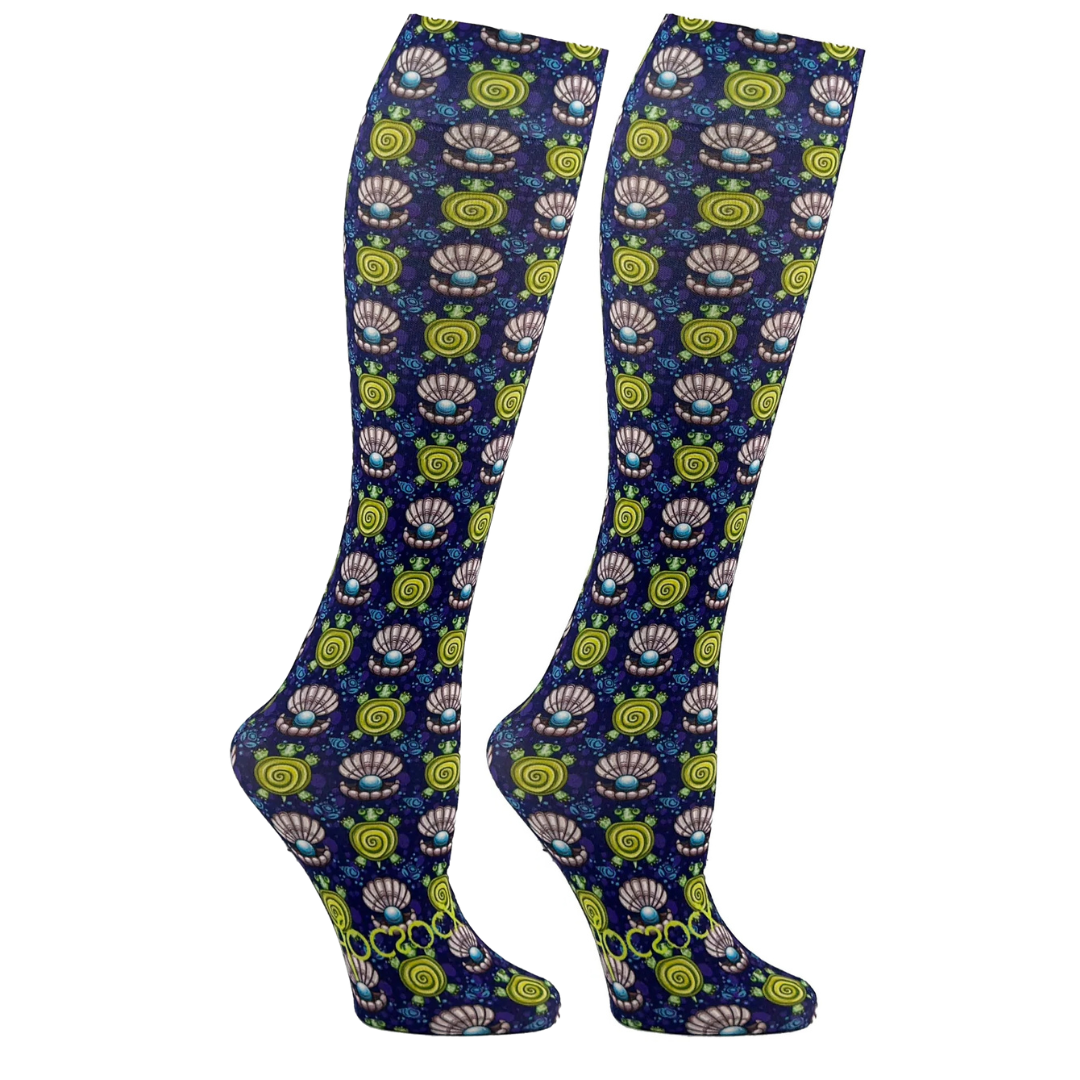 Hocsocx Turtles and Clams Socks Performance Liner Sports Socks | Shinliners